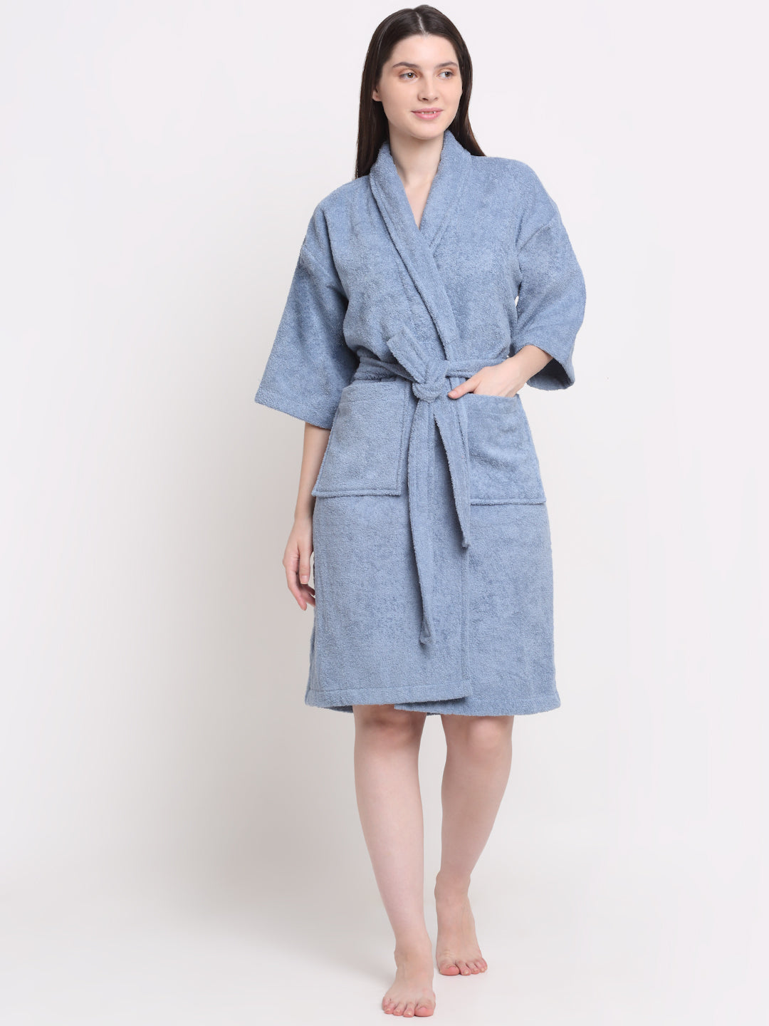 Luxury Cotton Bathrobe – Soft, Absorbent & Stylish – Creeva
